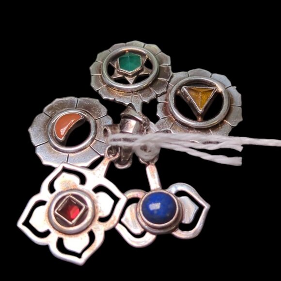Sterling | Jewelry | Sterling Silver Chakra Pendant Lot Set Of 5 | Poshmark
